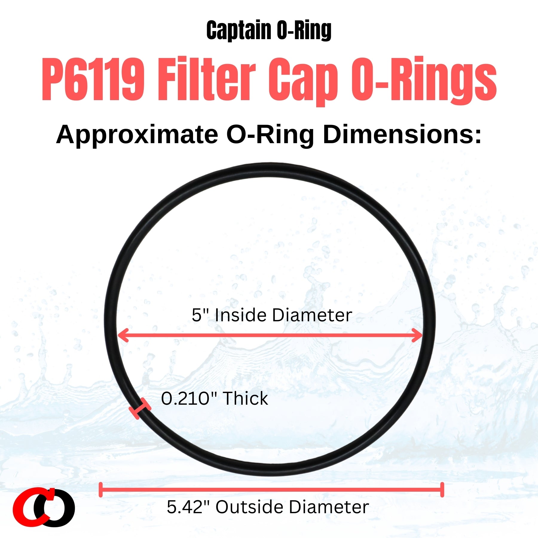 Captain O-Ring Replacement P6119 O-Ring for Bestway Flowclear Pump ...